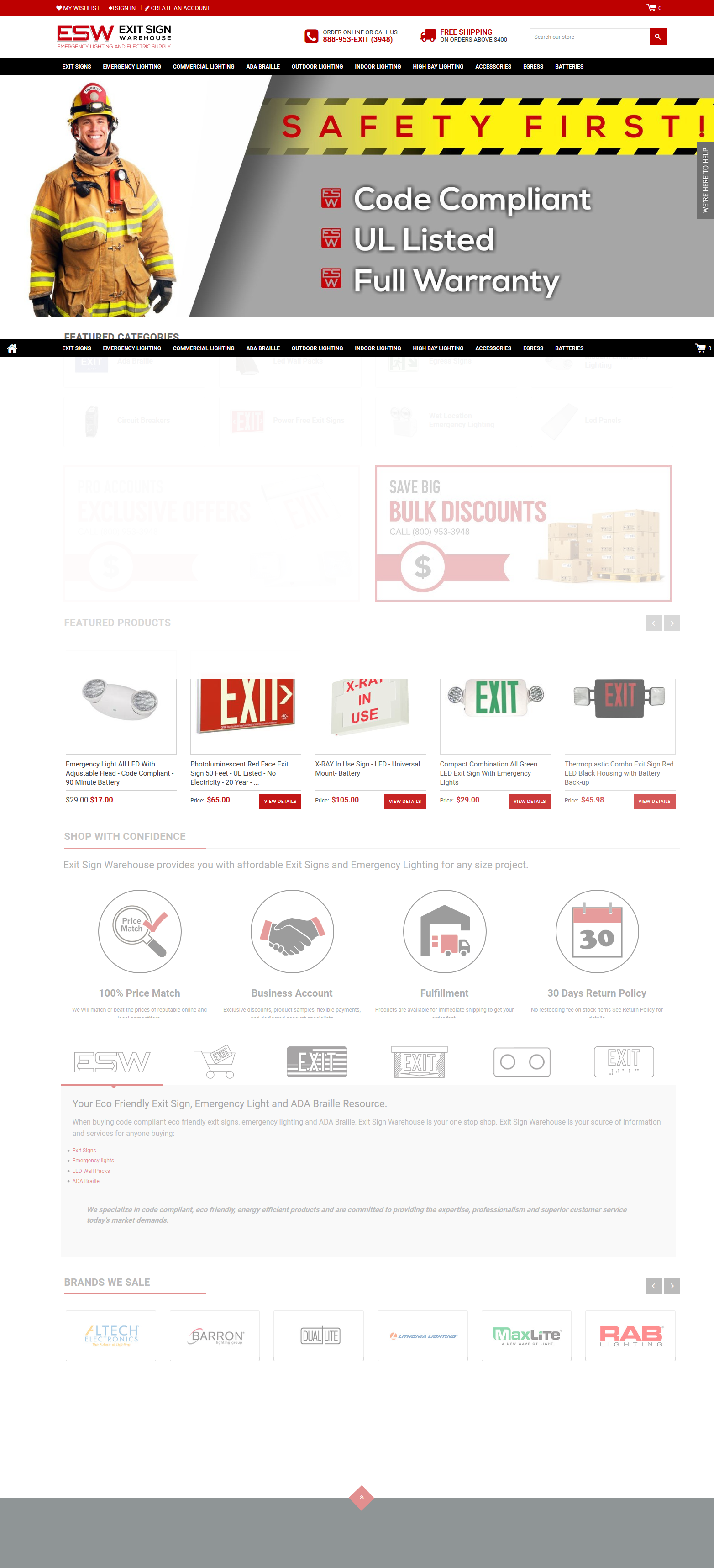 Exit Sign Warehouse – Ridge Brains